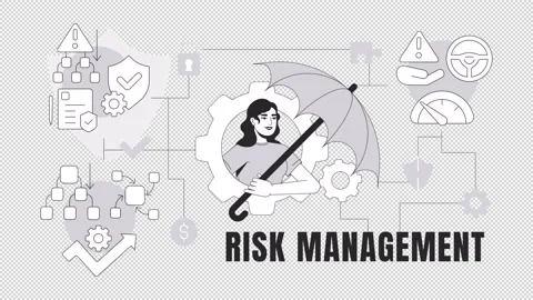 Risk management line 2D banner animation | Stock Video | Pond5