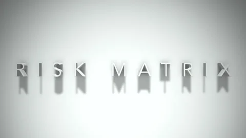 Risk Matrix 3D title animation with shad... | Stock Video | Pond5