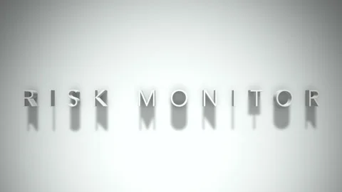 risk monitor 3D title animation white te... | Stock Video | Pond5