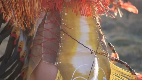 Ritual dance on the sunsett of beautiful... | Stock Video | Pond5