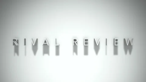 rival review 3D title animation white te... | Stock Video | Pond5