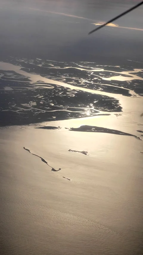 River delta with mangroves along coast o... | Stock Video | Pond5