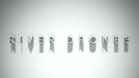 river drones 3D title animation with sha... | Stock Video | Pond5