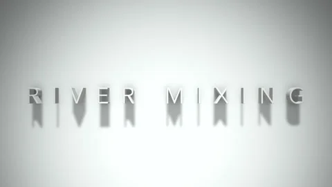 river mixing 3D title animation white te... | Stock Video | Pond5