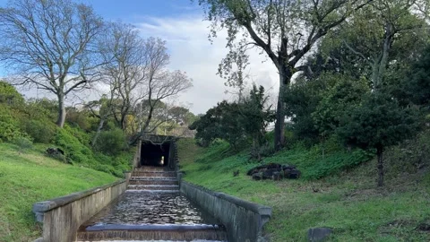 River stormwater rapids and waterfalls s... | Stock Video | Pond5