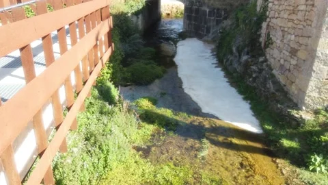 River in Tubilla del Agua, village of Bu... | Stock Video | Pond5