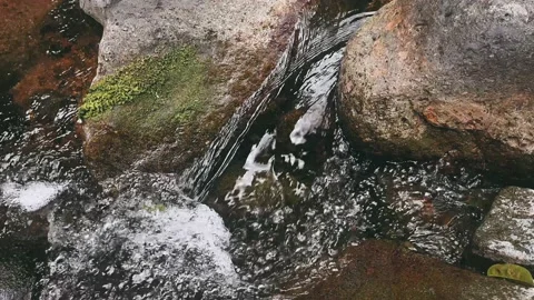 Flow Brook River Natural Waterfall Stock Video Footage | Royalty Free ...