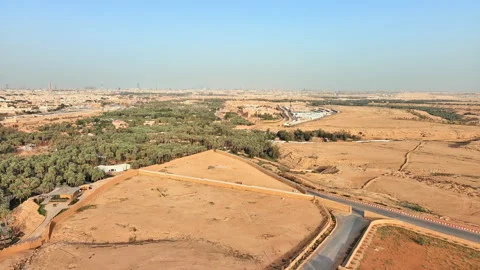 Riyadh, Al Diriyah: Aerial view of outsk... | Stock Video | Pond5