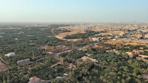 Riyadh, Al Diriyah: Aerial view of outsk... | Stock Video | Pond5