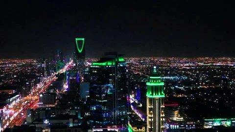 Riyadh Street Night Stock Video Footage | Royalty Free Riyadh Street ...