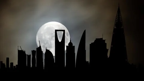 Riyadh Tower Kingdom Centre Skyline: Tim... | Stock Video | Pond5