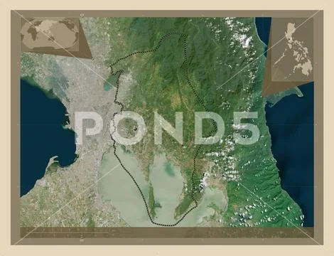 Rizal, Philippines. High resolution satellite map: Graphic #232514013