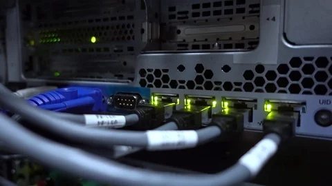 Datacenter Cables Stock Videos – Royalty-Free HD & 4K Videos