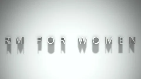 rm for women 3D title animation white te... | Stock Video | Pond5