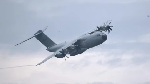 RMAF A400M Atlas transport aircraft at L... | Stock Video | Pond5