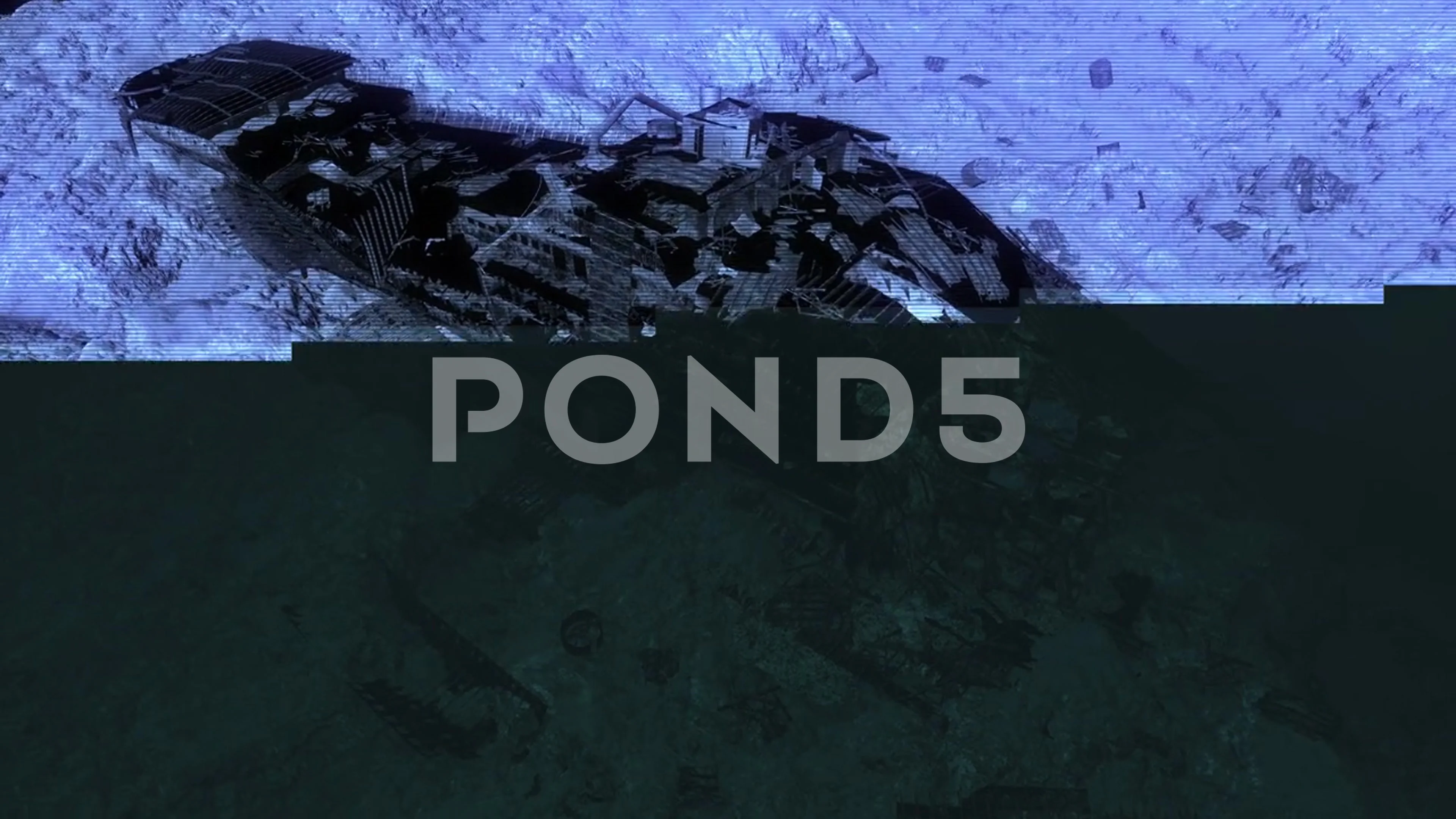 Rms Titanic Wreck Stern Wreck Of The RMS. Titanic Bow And Stern