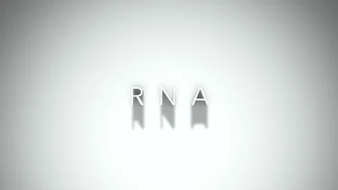 rna 3D title animation with shadows on a... | Stock Video | Pond5