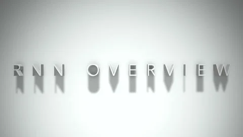 rnn overview 3D title animation white te... | Stock Video | Pond5