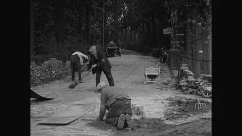 Road Construction Activities In Rural La... | Stock Video | Pond5