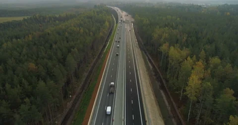 Road construction new highway building a... | Stock Video | Pond5