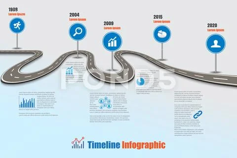 Road map Timeline Infographic, Vector Illustration: Graphic #79882685
