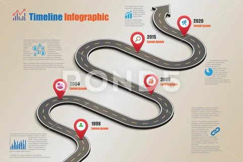 Road map Timeline Infographic, Vector Illustration: Royalty Free #79882778