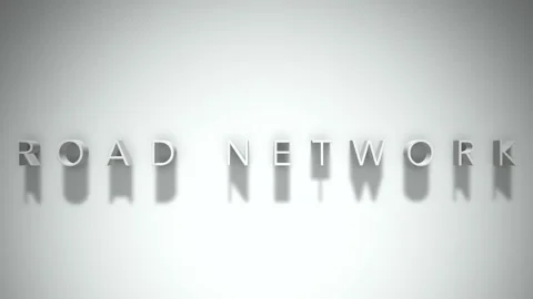 road network 3D title animation with sha... | Stock Video | Pond5