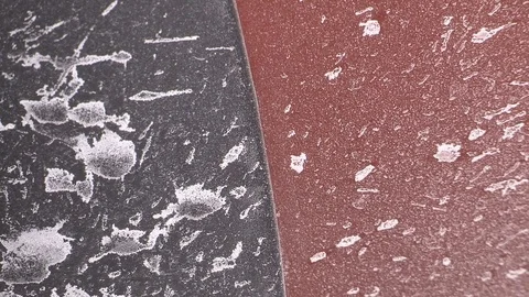 Road salt on vehicle causing rust and co... | Stock Video | Pond5