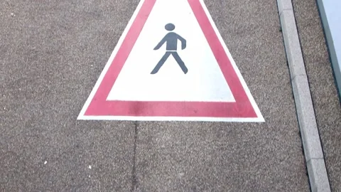 Stop Walking People Silhouette Pedestrian Stock Video Footage | Royalty ...