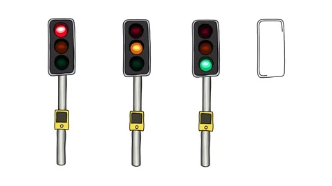 road signals Sketch and 2d animation | Stock Video | Pond5