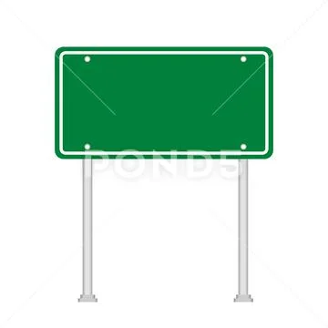 Road signs isolated on white background. Vector illustration.: Graphic ...