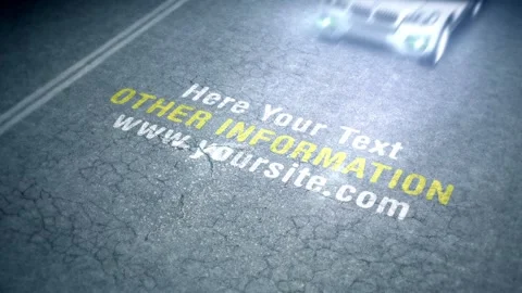 After Effects Template ~ AE: Road Style #112407406 | Pond5