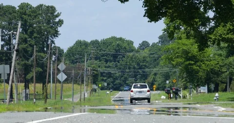 Road Traffic Heat Wave Mirage | Stock Video | Pond5