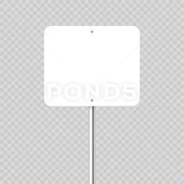 Road, traffic sign. Highway signboard on a chrome metal pole. Blank ...