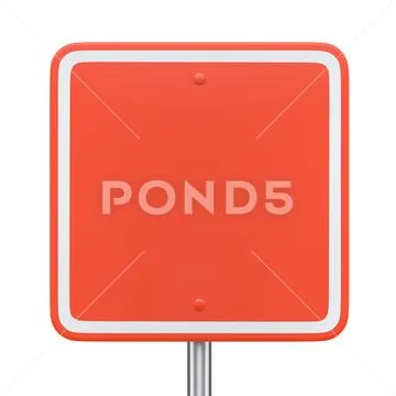 Road traffic signs on pole isolated on white background. Illustration ...