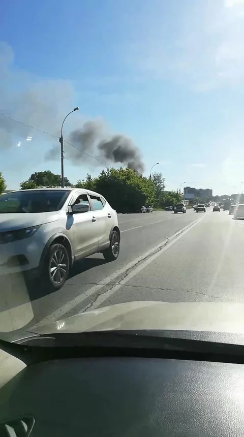 Road View of Gas Explosion in Novosibirs... | Stock Video | Pond5