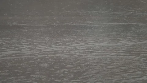 Road, Water, Rain, Flood. 4K UHD Footage... | Stock Video | Pond5