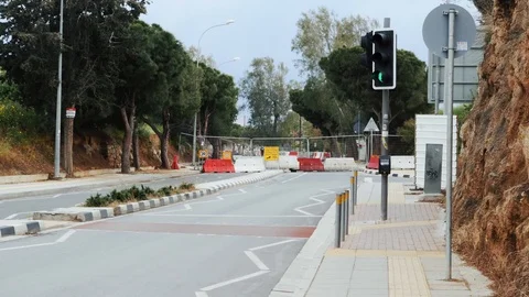 Roadblock Work Stock Footage ~ Royalty Free Stock Videos | Pond5
