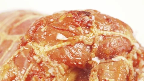 Roasted Pork Lump Block Meat | Stock Video | Pond5