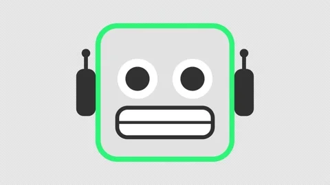 Robot Animated Emoji on Transparent Back... | Stock Video | Pond5