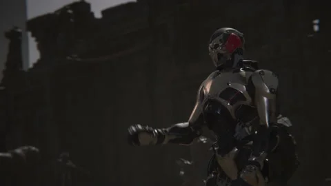 A robot colonel talks about the peace pr... | Stock Video | Pond5