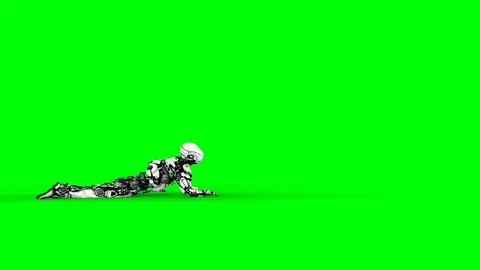 robot is crawling . Realistic motion and... | Stock Video | Pond5