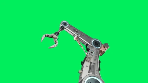 Robot Hand Green Screen Stock Video Footage | Royalty Free Robot Hand ...