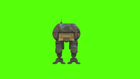 Robot Inactive Green Screen Animation 4k... | Stock Video | Pond5