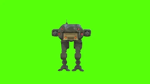 Green Screen Robot Stock Video Footage | Royalty Free Green Screen ...