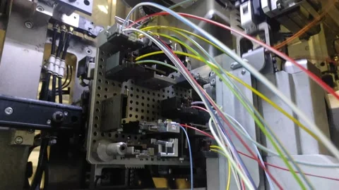 A robot for the manufacture of automotiv... | Stock Video | Pond5