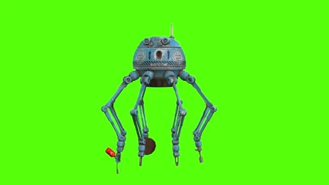Robot Orb attacked Green Screen Animatio... | Stock Video | Pond5