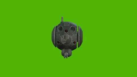Robot Orb Flying Combat Mode Green Scree... | Stock Video | Pond5