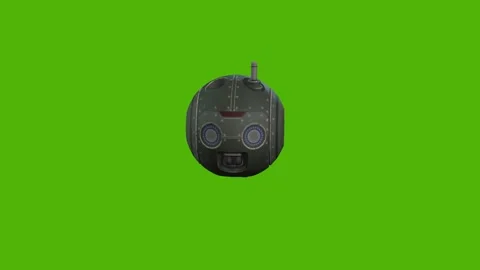 Robot Orb Flying Green Screen Animation ... | Stock Video | Pond5