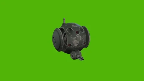 Robot Orb Flying Green Screen Animation ... | Stock Video | Pond5